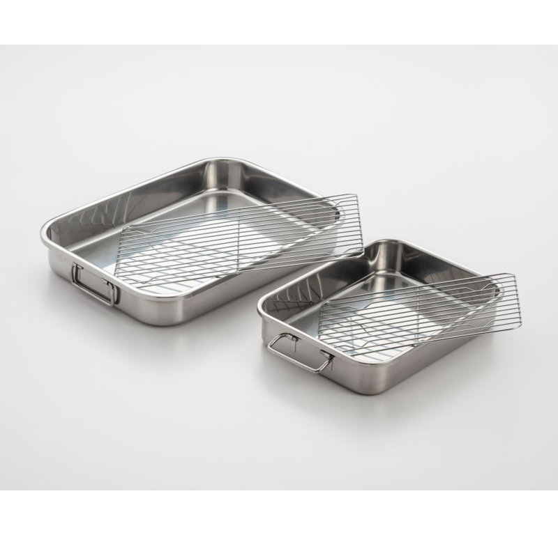 Cook Pro 15.25" Stainless Steel Lasagna Pan with Rack | Wayfair