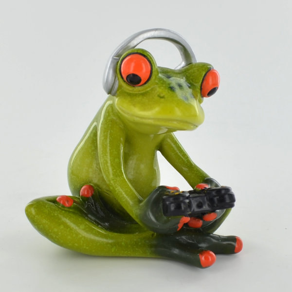 Happy Larry Gering Comical Frog - Super Gamer Sculpture & Reviews ...