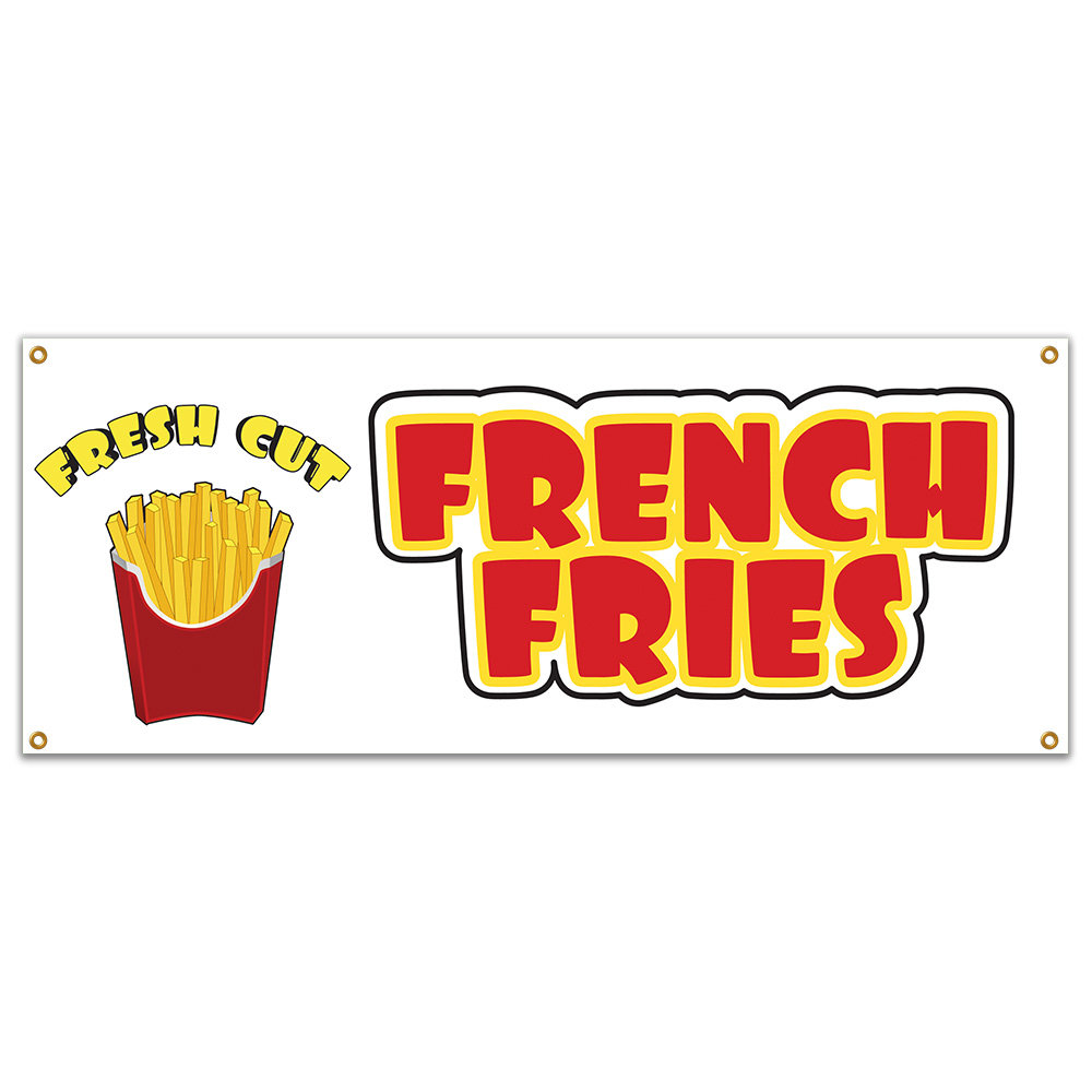 SignMission French Fries Banner | Wayfair