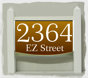 EZStreetSigns Modern LED address sign with solar panel | Wayfair