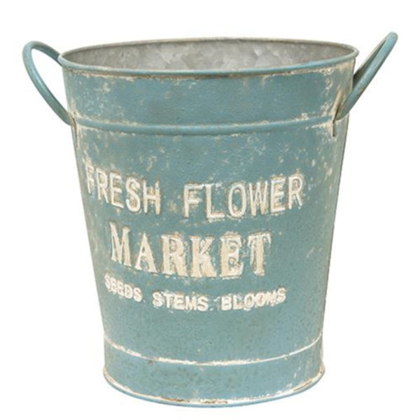 Metal-flower-bucket | Wayfair
