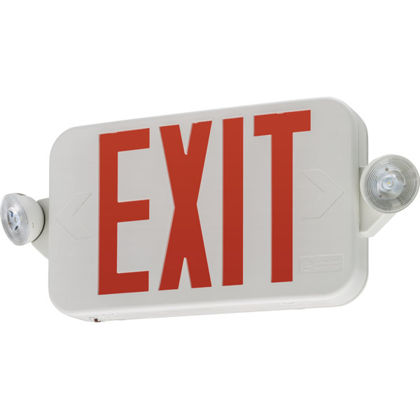 Curved-mounted-led-exit-sign | Wayfair