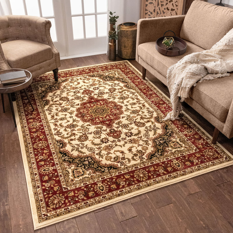 Astoria Grand Belliere Oriental Brown/Beige Area Rug & Reviews | Wayfair