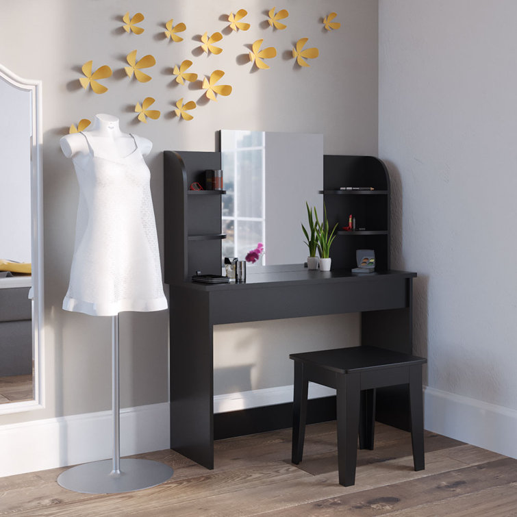 Latitude Run Bella Vista Dressing Table with Mirror & Reviews | Wayfair.ie