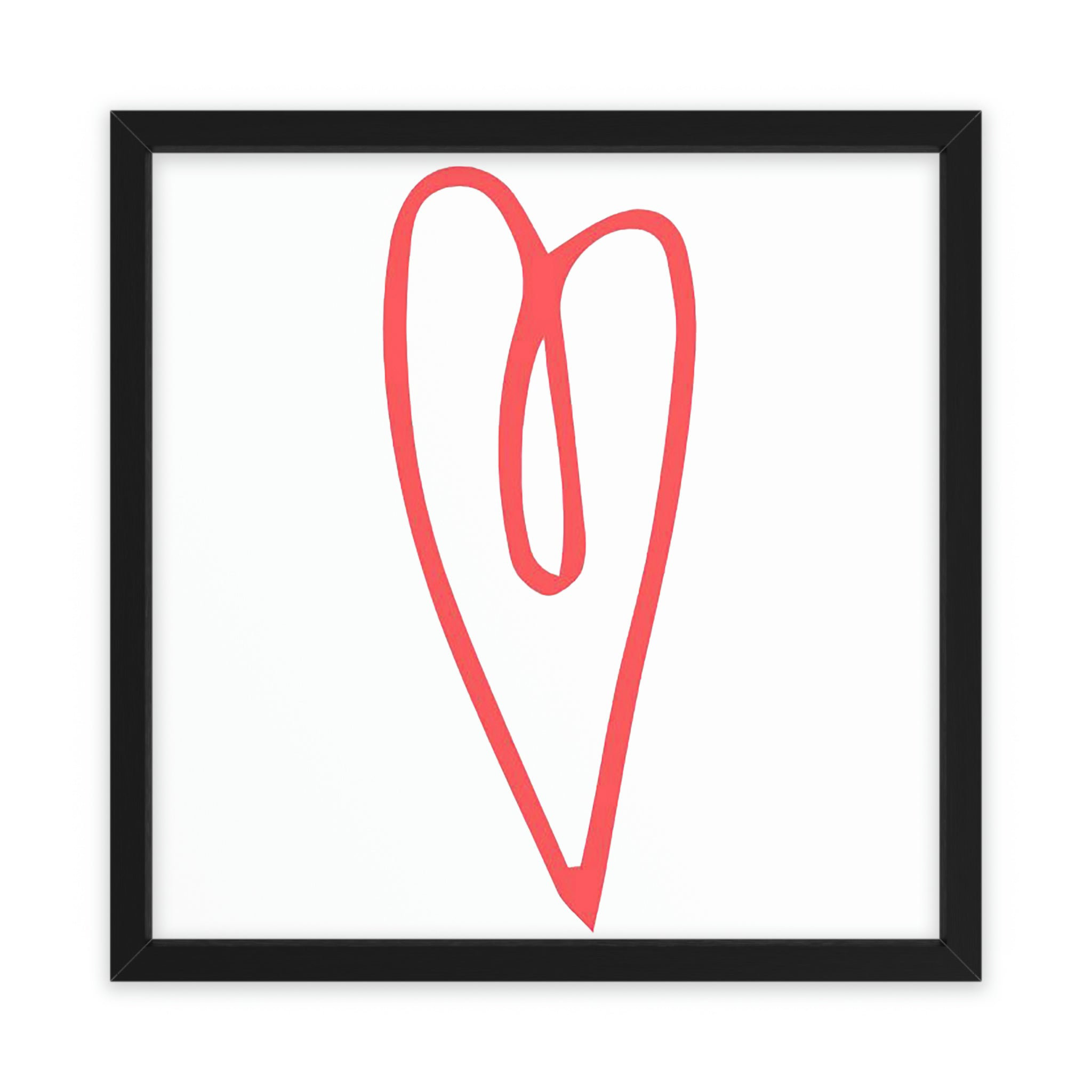 The Holiday Aisle® Hearts - Picture Frame Illustration | Wayfair