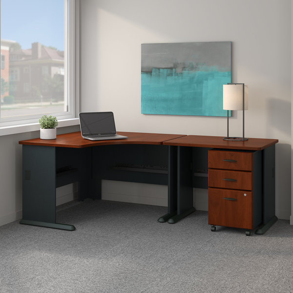 Bush Business Furniture Series A L-Shape Executive Desk | Wayfair