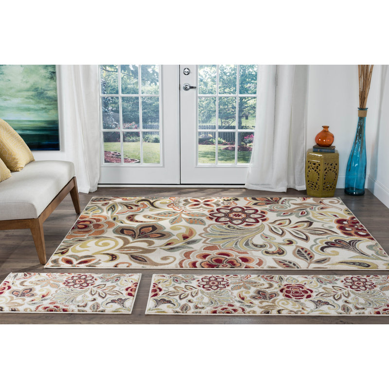 Andover Mills™ Brightling 3 Piece Multi-color Area Rug Set & Reviews ...
