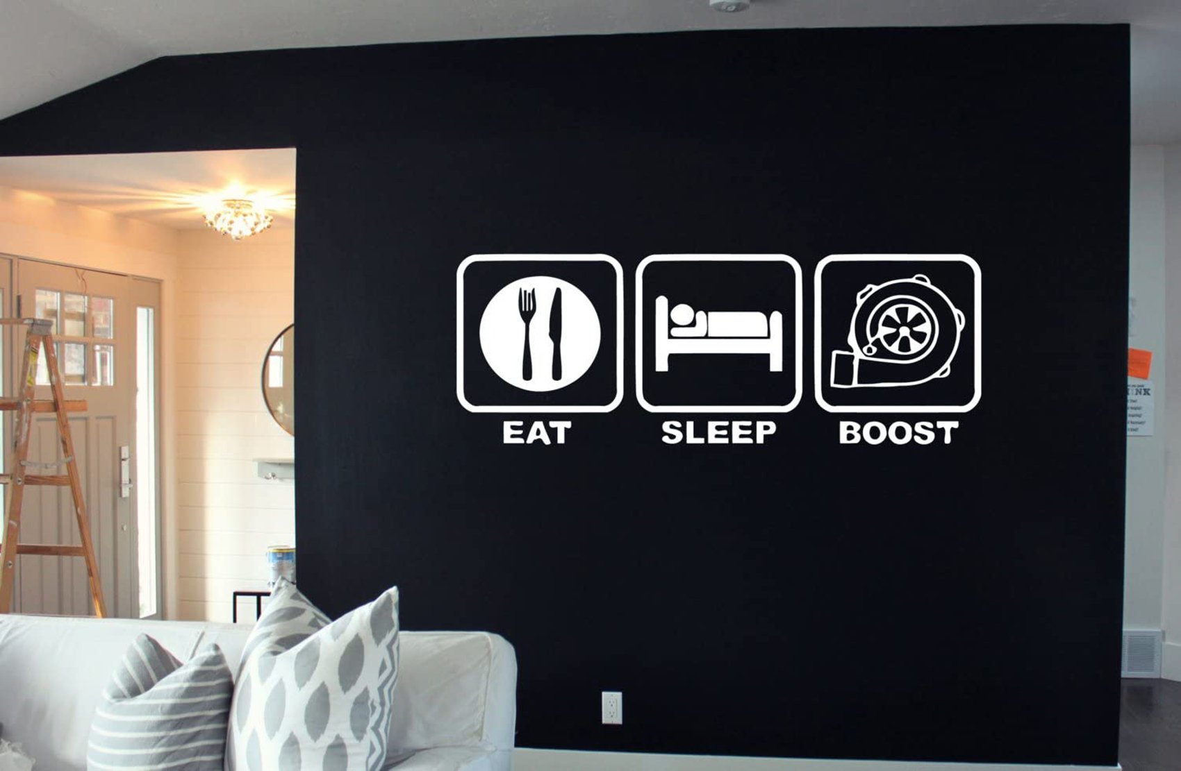 Latitude Run® Eat Sleep Boost Wall Decal | Wayfair