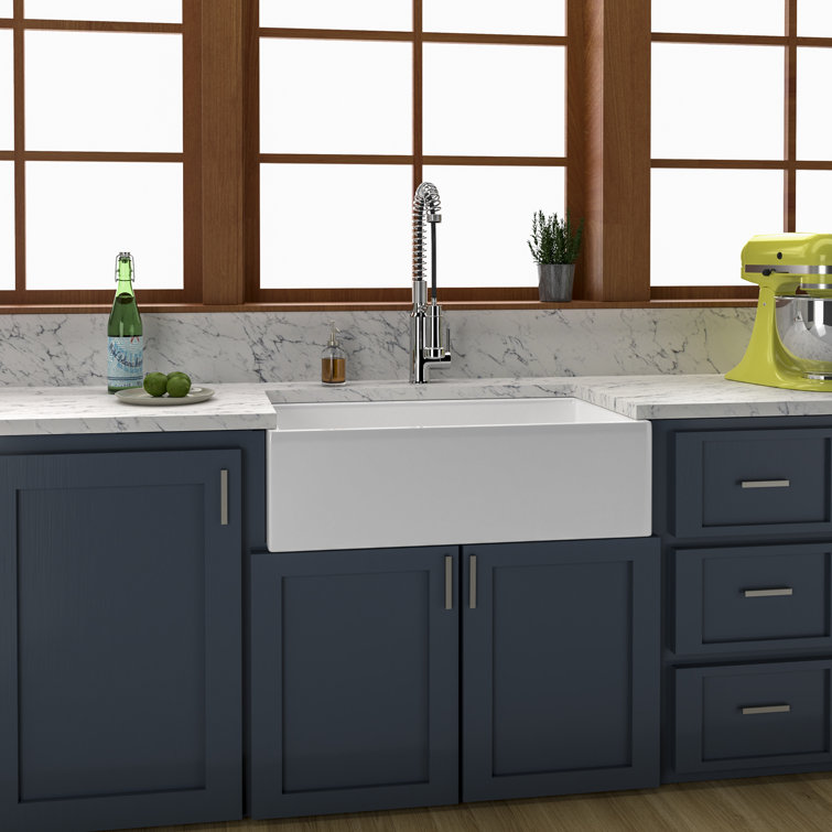 Barclay 18.25'' W Single Bowl Fireclay Farmhouse Kitchen Sink & Reviews ...