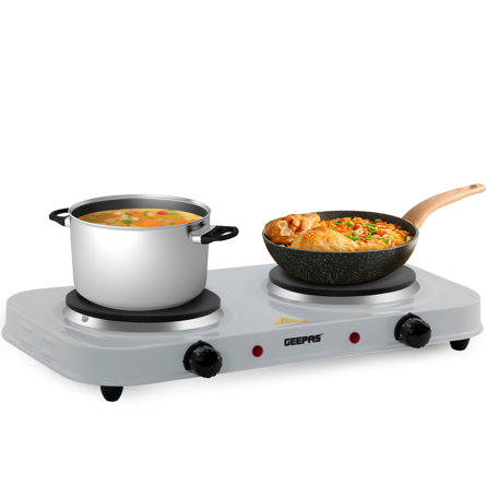 Geepas Flexible Cooking Double Hot Plate | Wayfair.co.uk