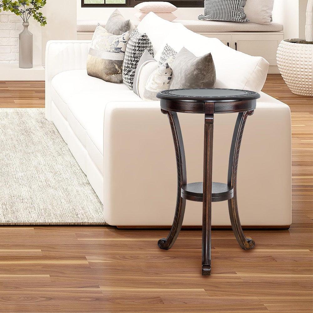 Highland Dunes Needham 30'' Tall Solid Wood 3 Legs End Table & Reviews ...