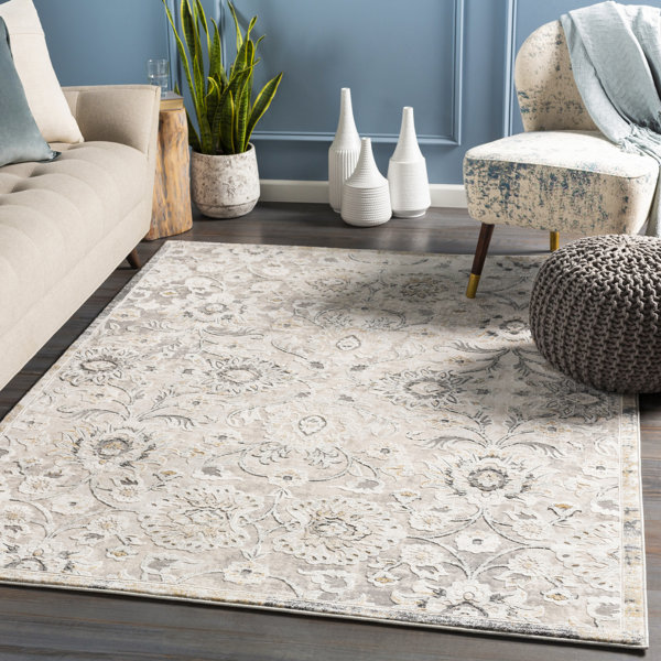Charlton Home® Collinward Power Loom Taupe/Cream Rug & Reviews ...