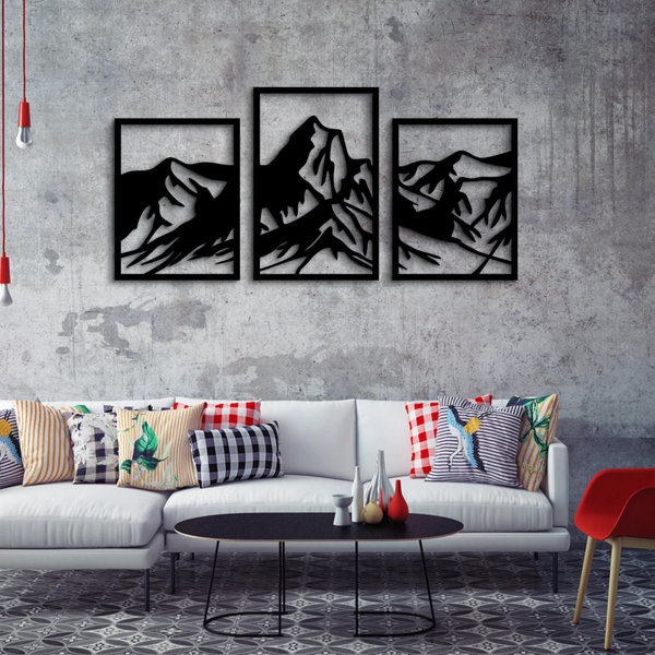 Union Rustic 3 Piece Metal Wall Decor Set | Wayfair.co.uk