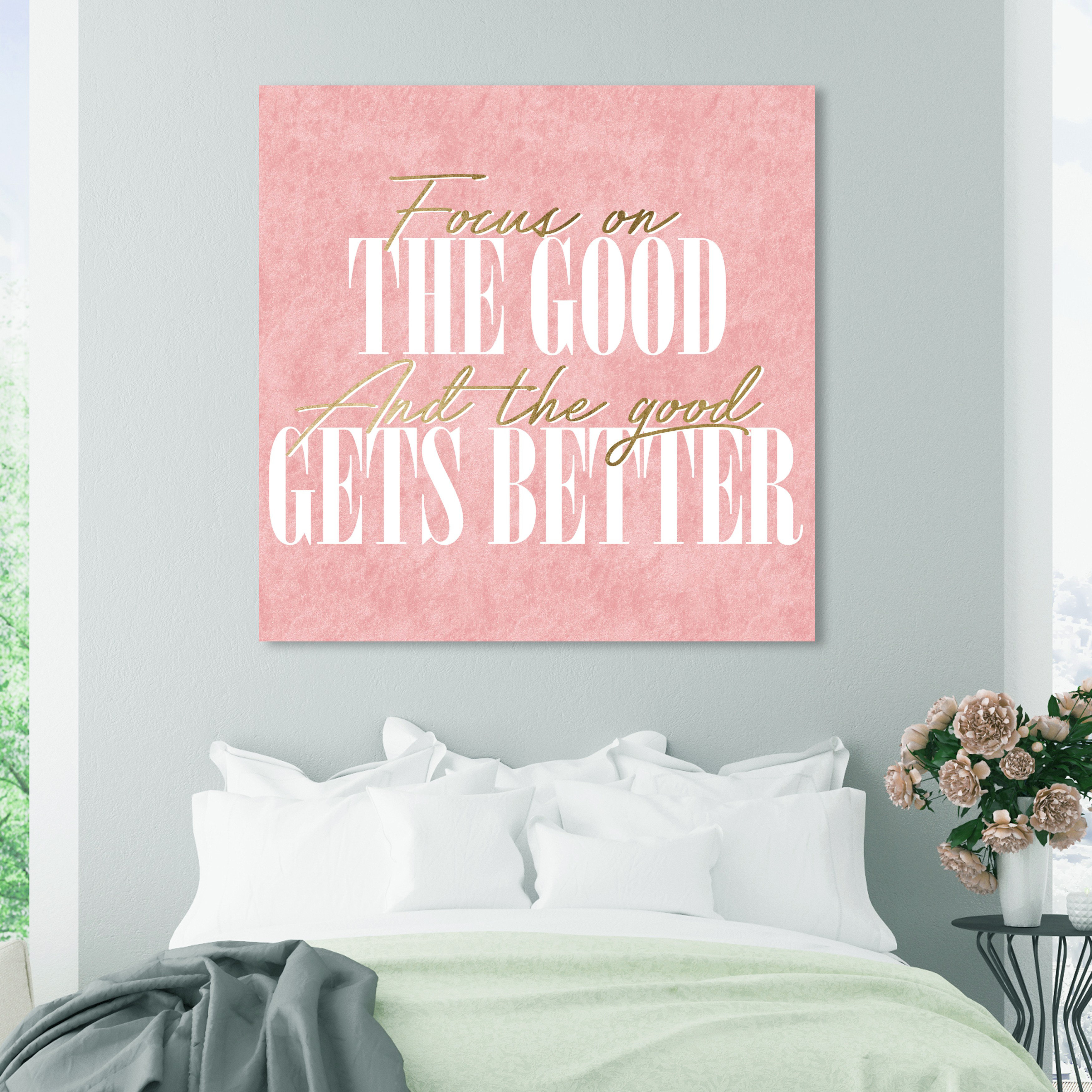 Mercer41 Typography And Quotes The Good Gets Better, Pink by Oliver Gal ...