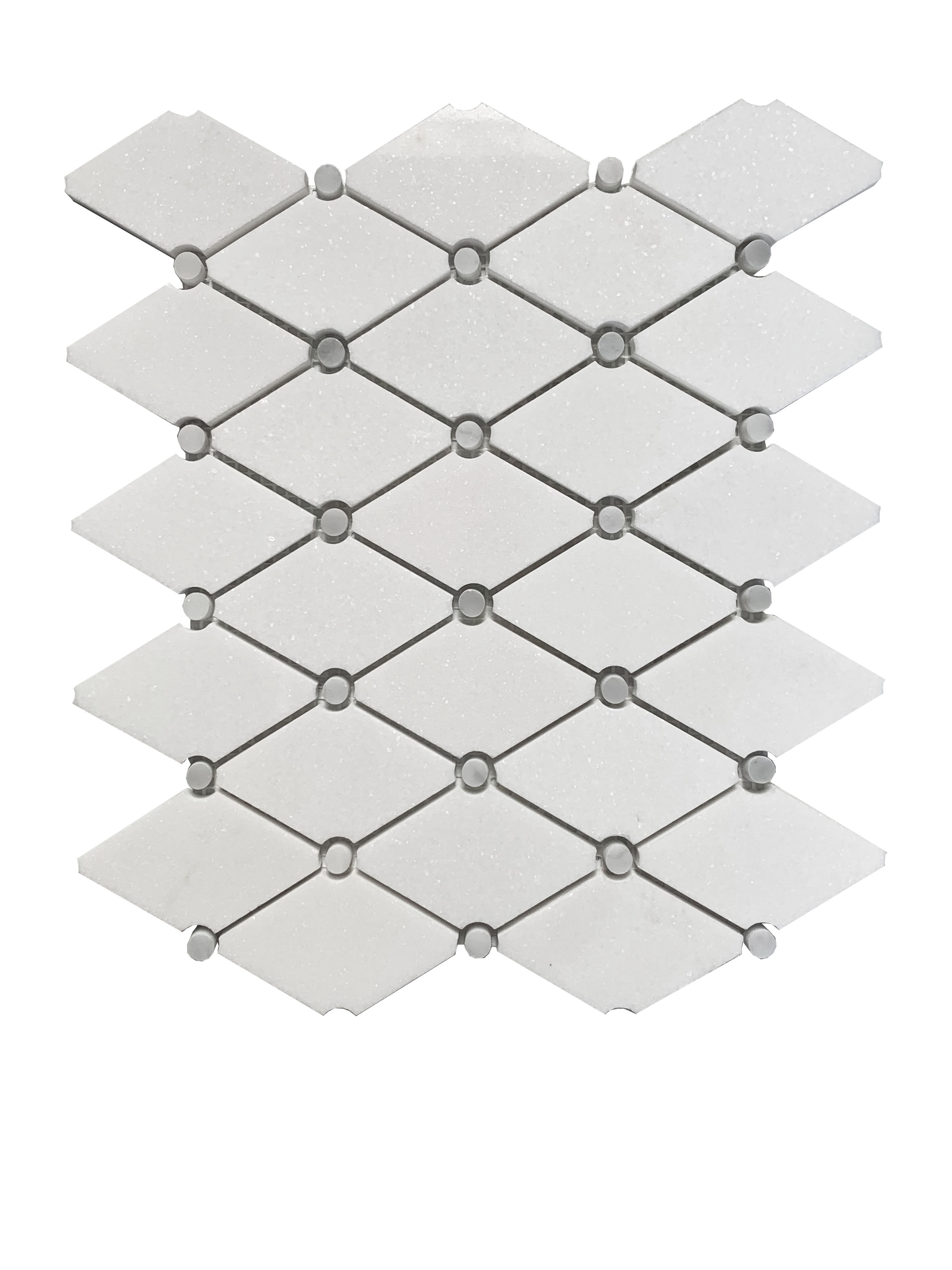 Bloom Stone 2" x 3" Marble Versailles Mosaic Wall & Floor Tile | Wayfair