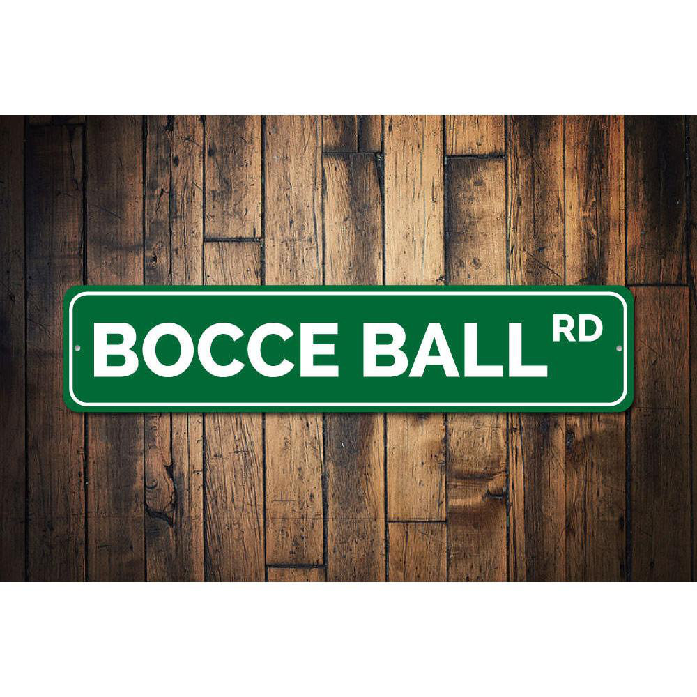 Lizton Sign Shop, Inc Bocce Ball Road Custom Aluminum Sign | Wayfair
