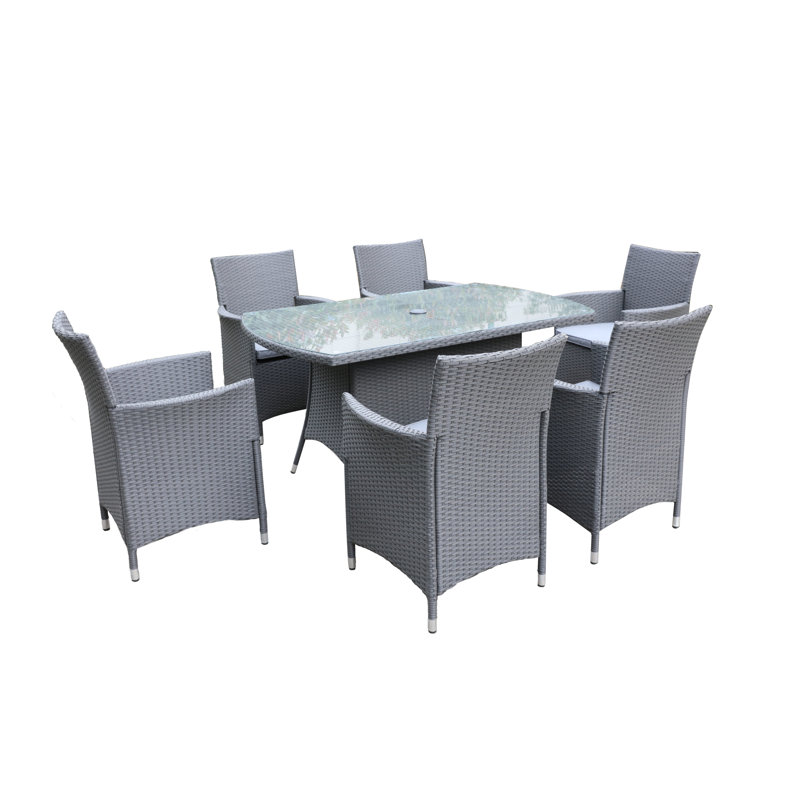 Rosalind Wheeler Willey Rectangular 6 - Person 150Cm Long Dining Set ...