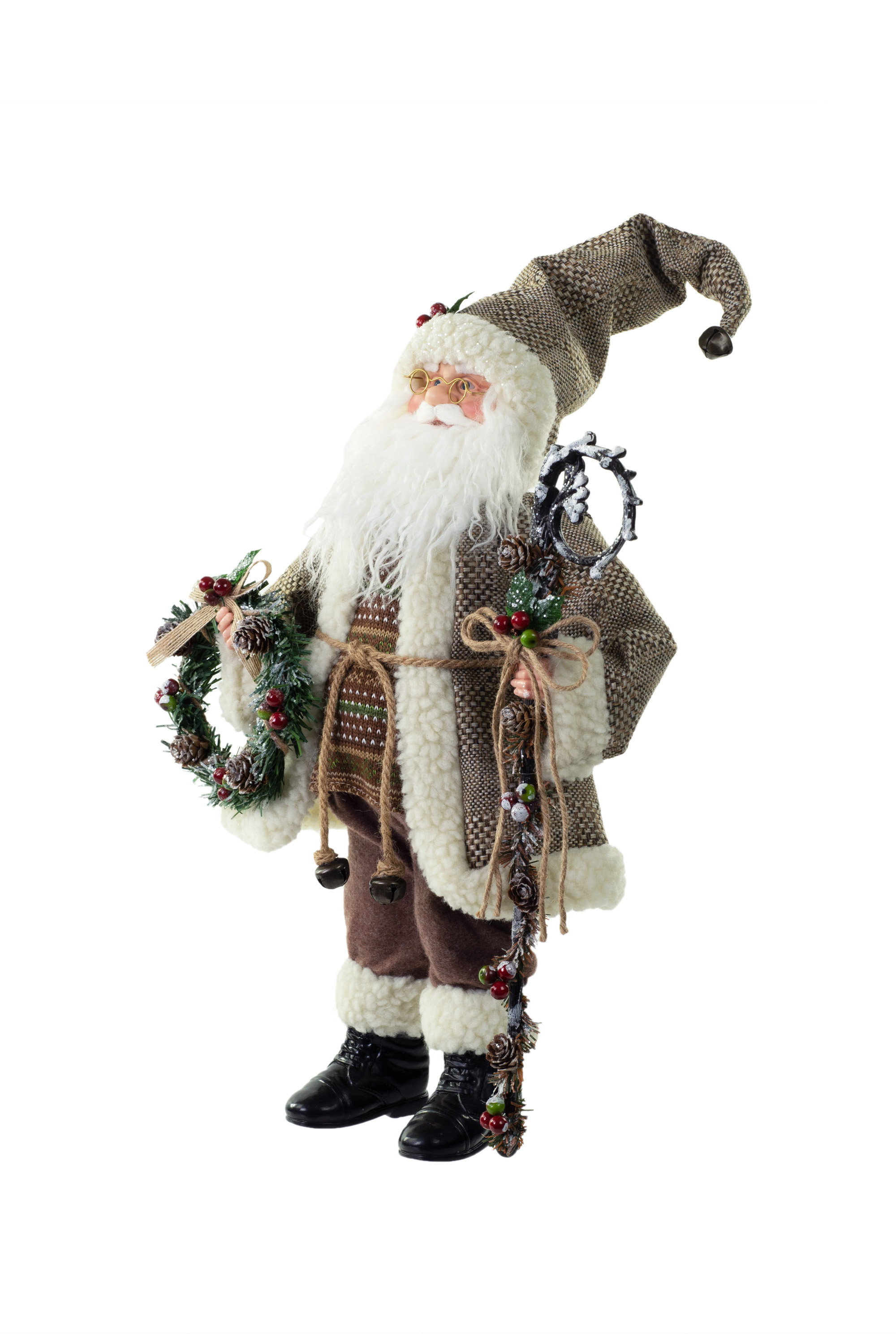 The Holiday Aisle® Standing Rustic Santa Claus | Wayfair