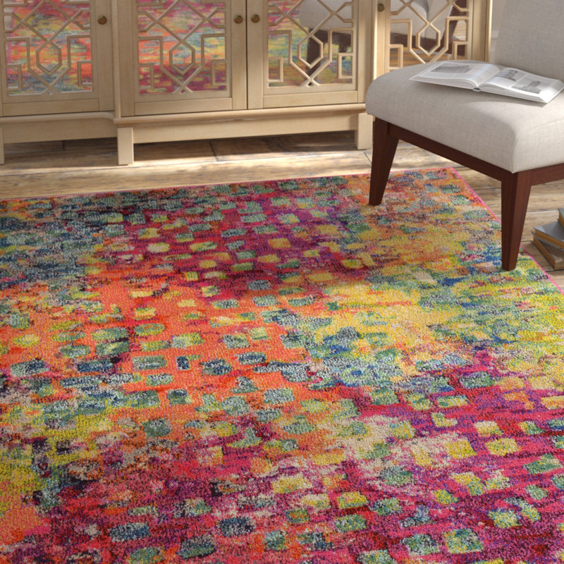 Bungalow Rose Massaoud Multi-colored Area Rug & Reviews | Wayfair