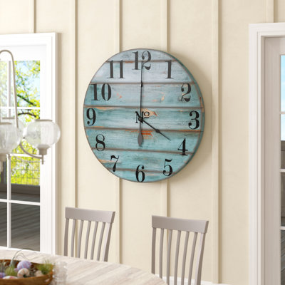 Beachcrest Home Bourland Farmhouse Wall Clock & Reviews | Wayfair