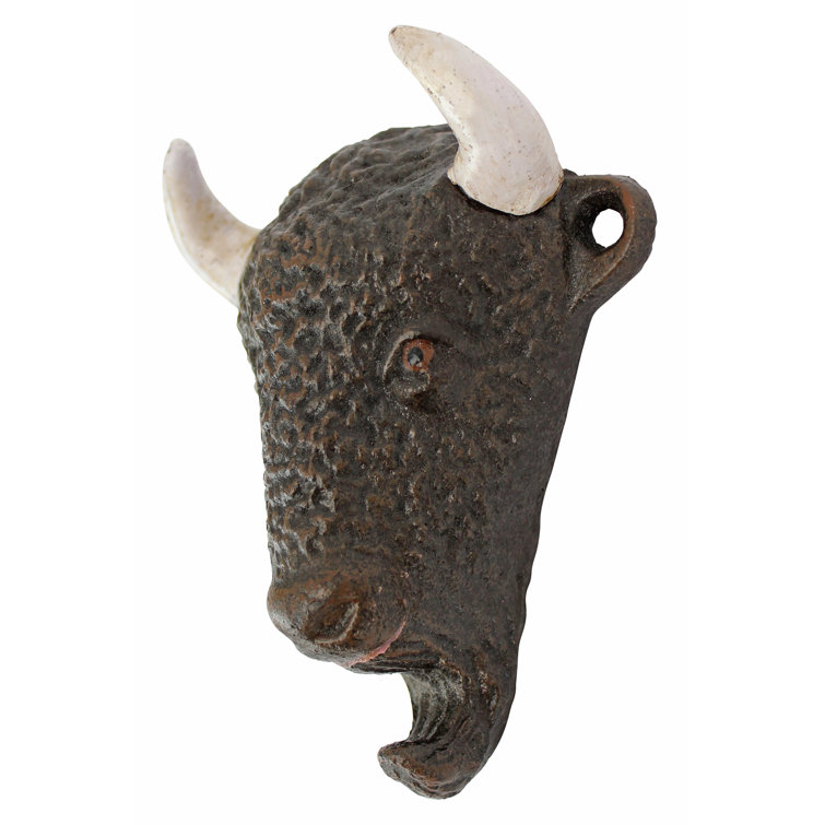 Design Toscano The Great Plains Buffalo Cast Iron Bottle Opener ...