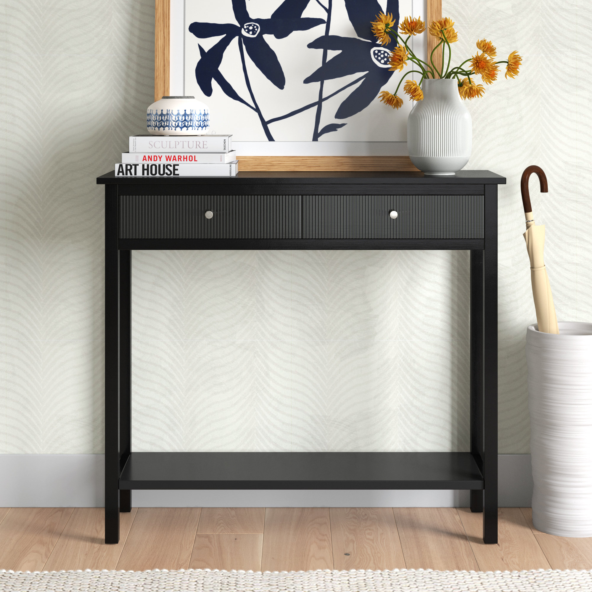 Lark Manor Abigail 90Cm Console Table for Hallway Furniture, Slim ...