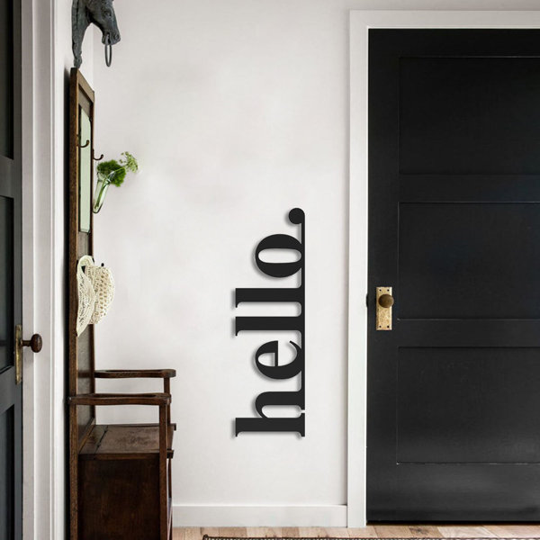Hello-metal-wall-art | Wayfair