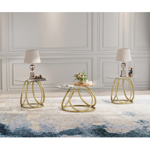 Wayfair | Gold Coffee Table Sets You'll Love in 2022