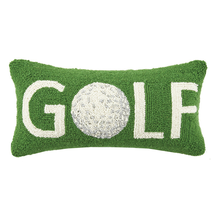 Peking Handicraft Golf Hook Wool Lumbar Pillow & Reviews | Wayfair