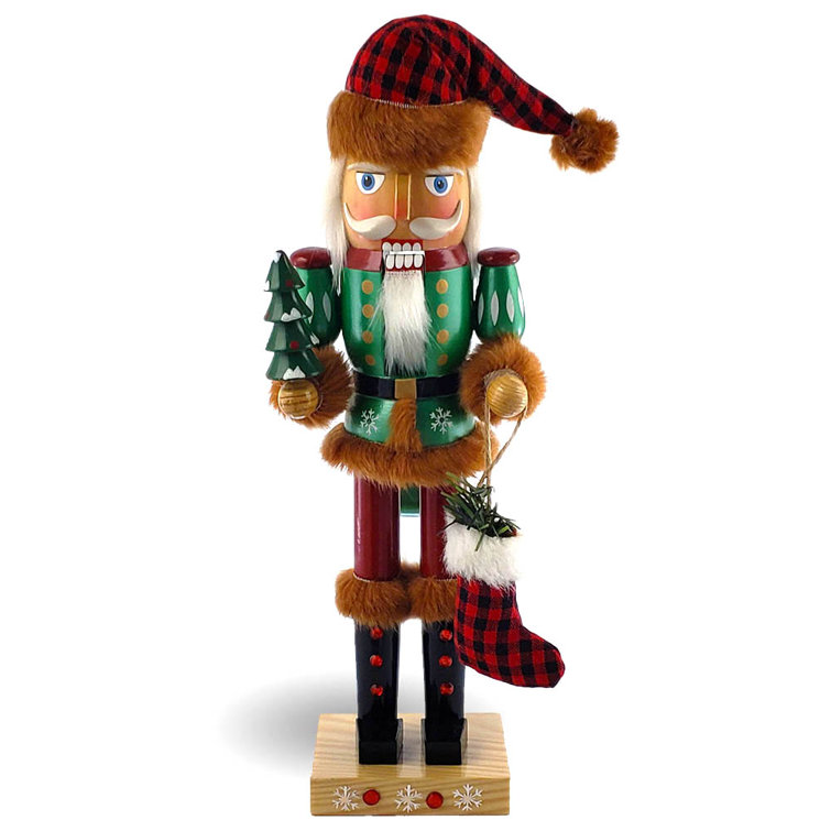 The Holiday Aisle® Woodsman Santa Nutcracker in Hat & Reviews | Wayfair