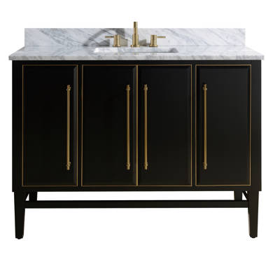Phillips Collection Mercury Mirror, Rectangle, Black, Gold Leaf | Perigold