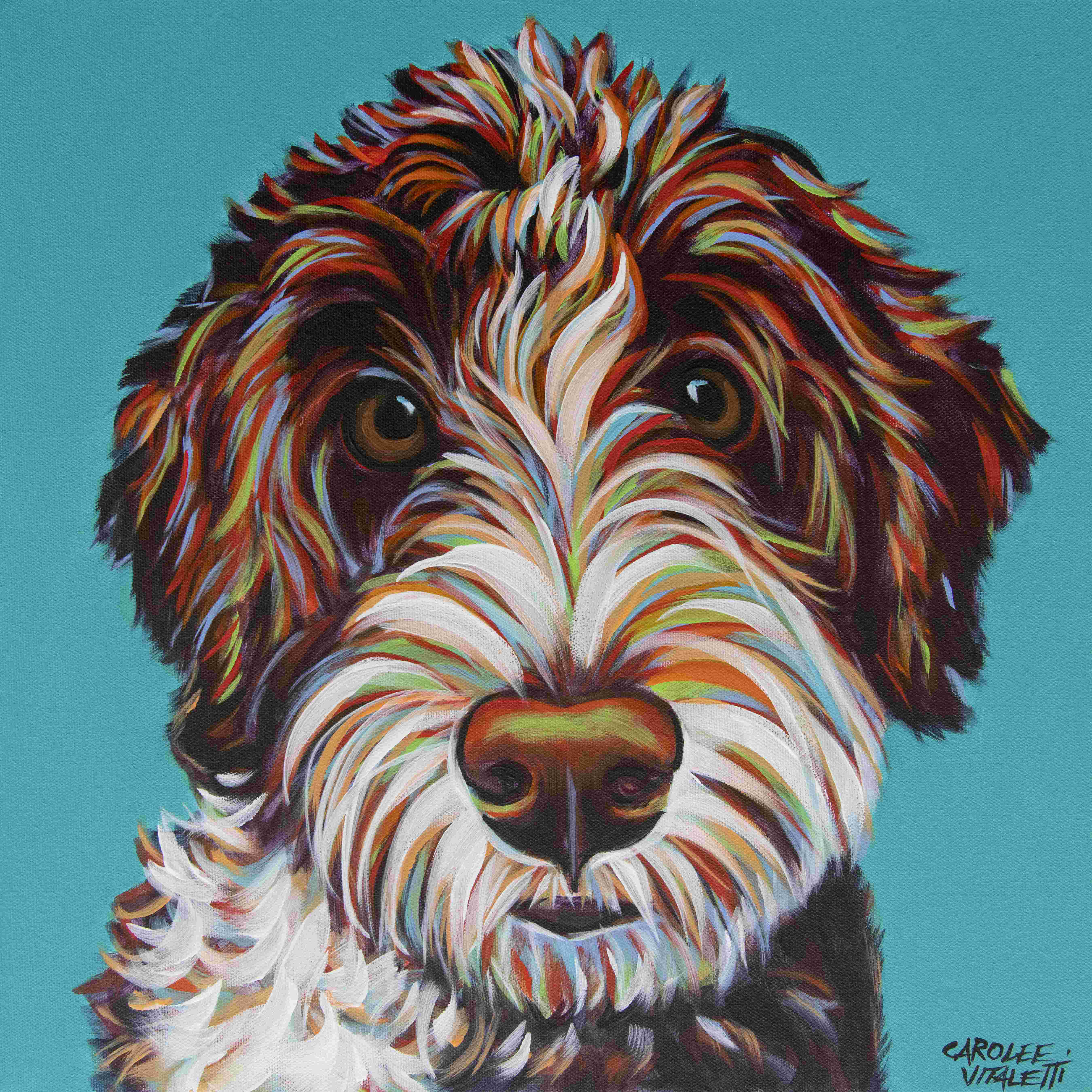 Wildon Home® Colorful Doodle by - Wrapped Canvas Print | Wayfair