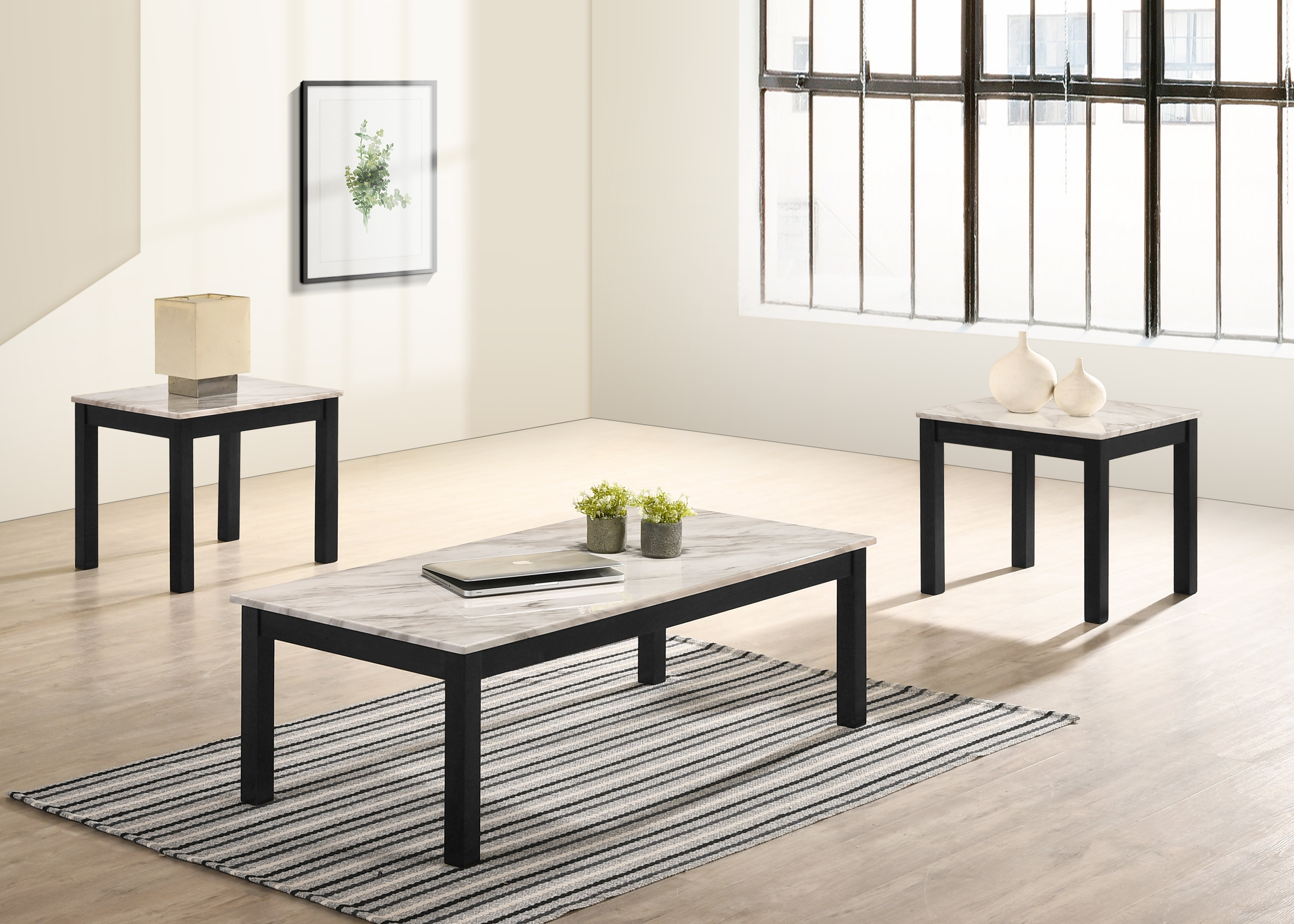 Ebern Designs Bisou 3 Piece Coffee Table Set & Reviews | Wayfair