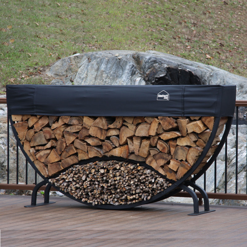 ShelterIt 8' Round Firewood Log Rack & Reviews | Wayfair
