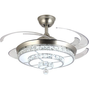 Wayfair | Retractable Blades Ceiling Fans You'll Love in 2022