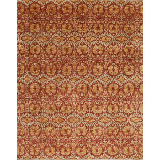 Samad Rugs Vogue Hand-Knotted Wool Ikat Area Rug in | Perigold