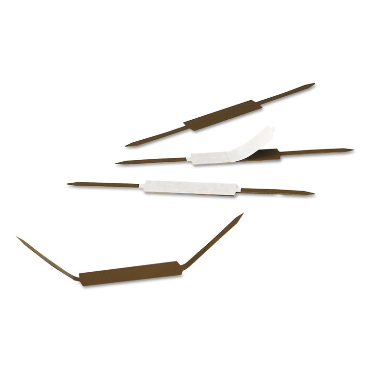 Smead Standard Adhesive Steel Paper File Fasteners, 100/Box & Reviews ...