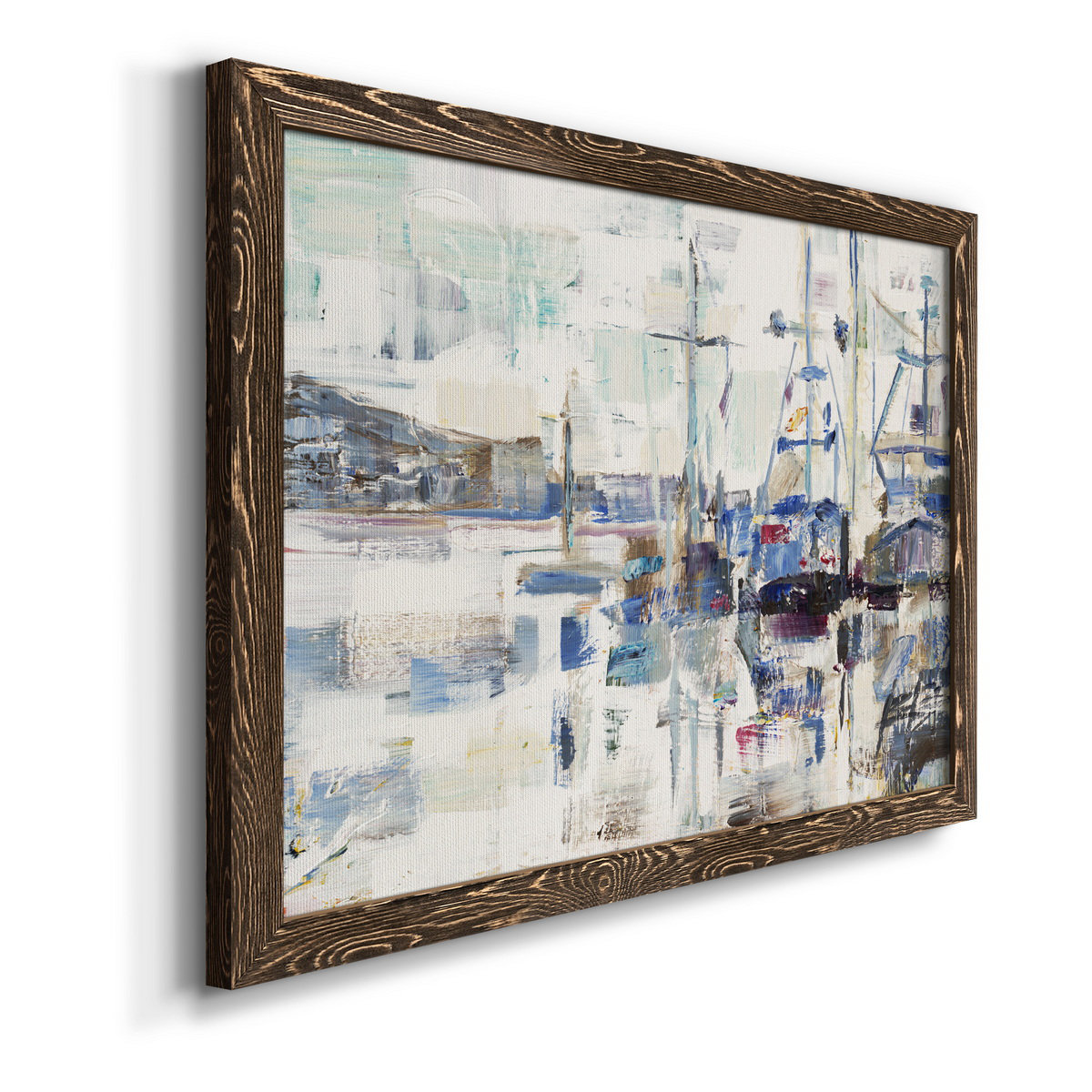 Breakwater Bay Across A Line - Picture Frame Painting on Canvas | Wayfair