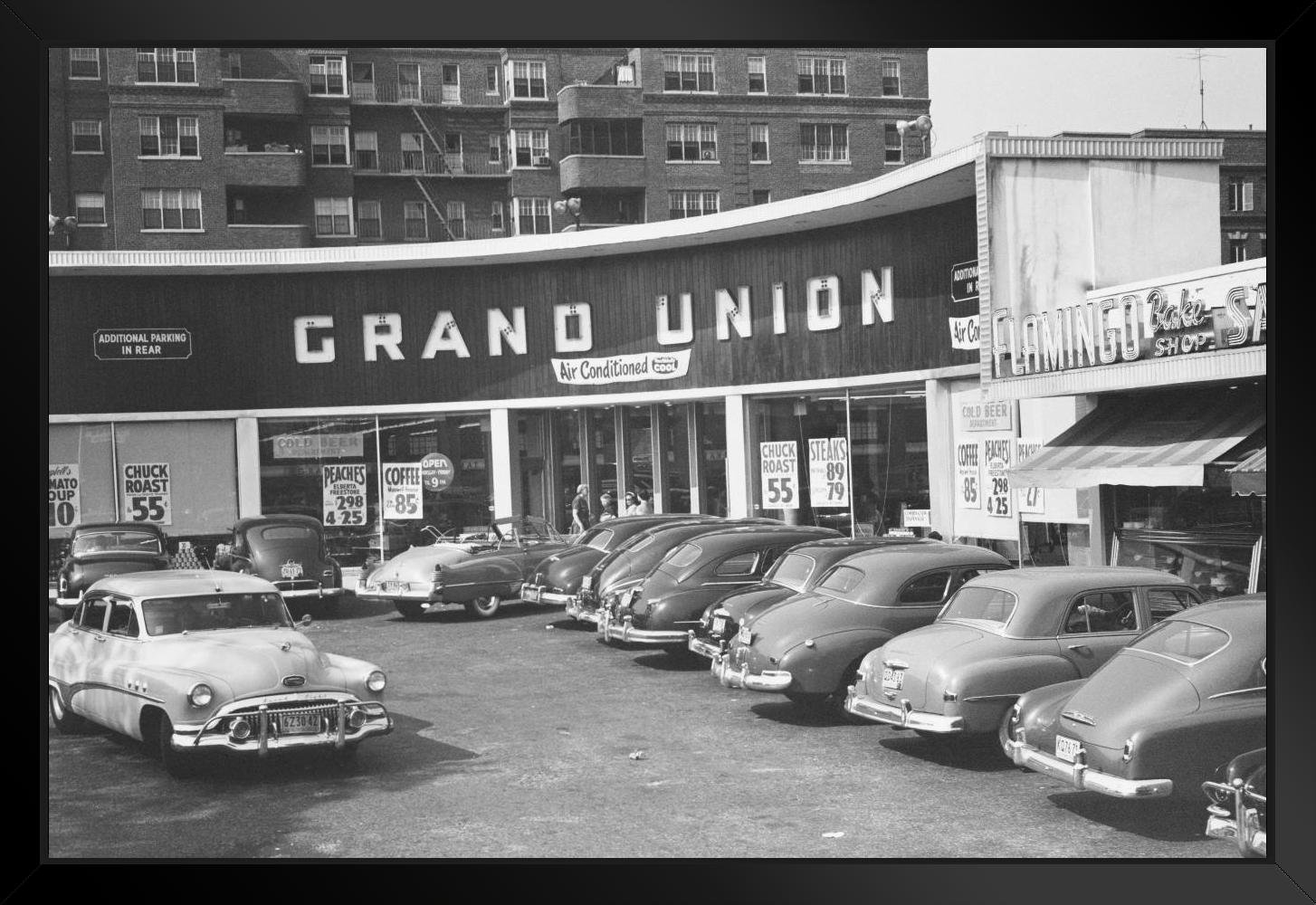 Latitude Run® Grand Union Supermarket Shopping Center Vintage Photo ...