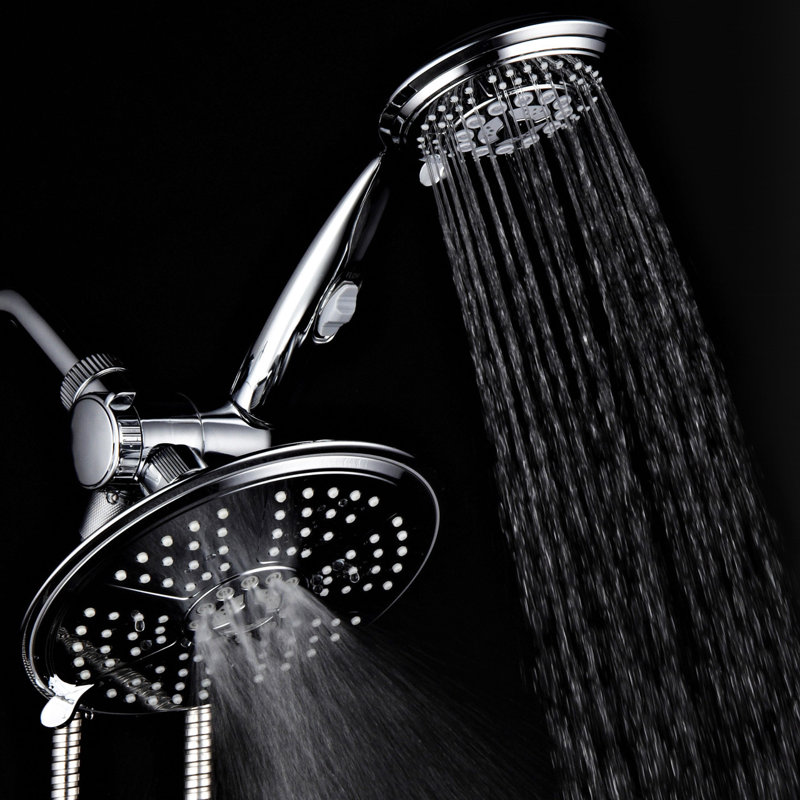 DreamSpa Ultra-Luxury 3-Way Rainfall Shower Head & Reviews | Wayfair