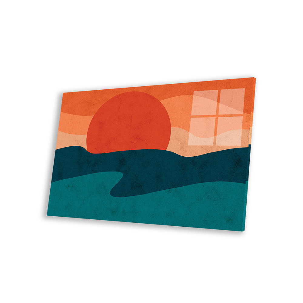 Ivy Bronx Red Horizon by - Unframed Graphic Art | Wayfair