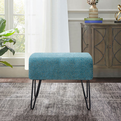 Turquoise Ottoman | Wayfair