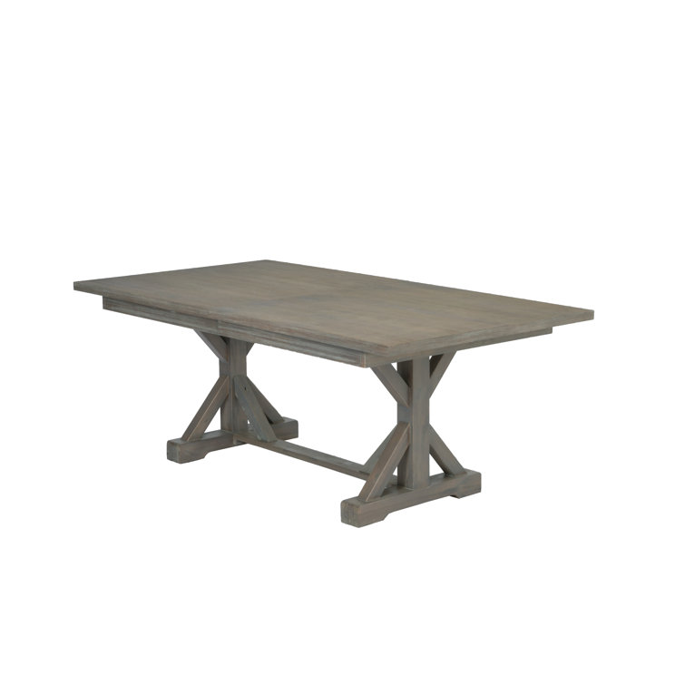 Charlton Home® Marcelino Extendable Trestle Dining Table & Reviews ...