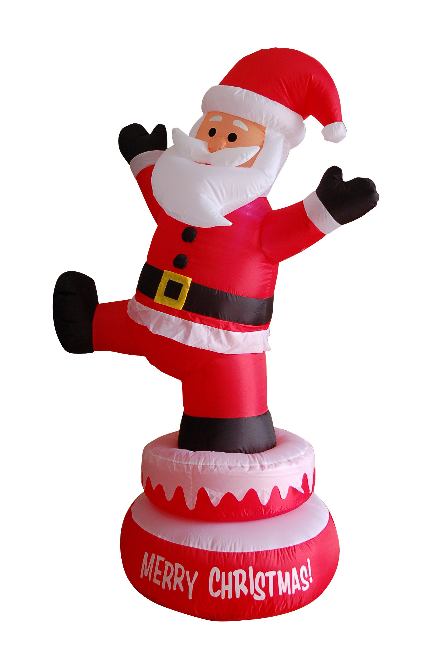 Jeco Inc. Inflatable Rotating Santa Inflatable & Reviews | Wayfair