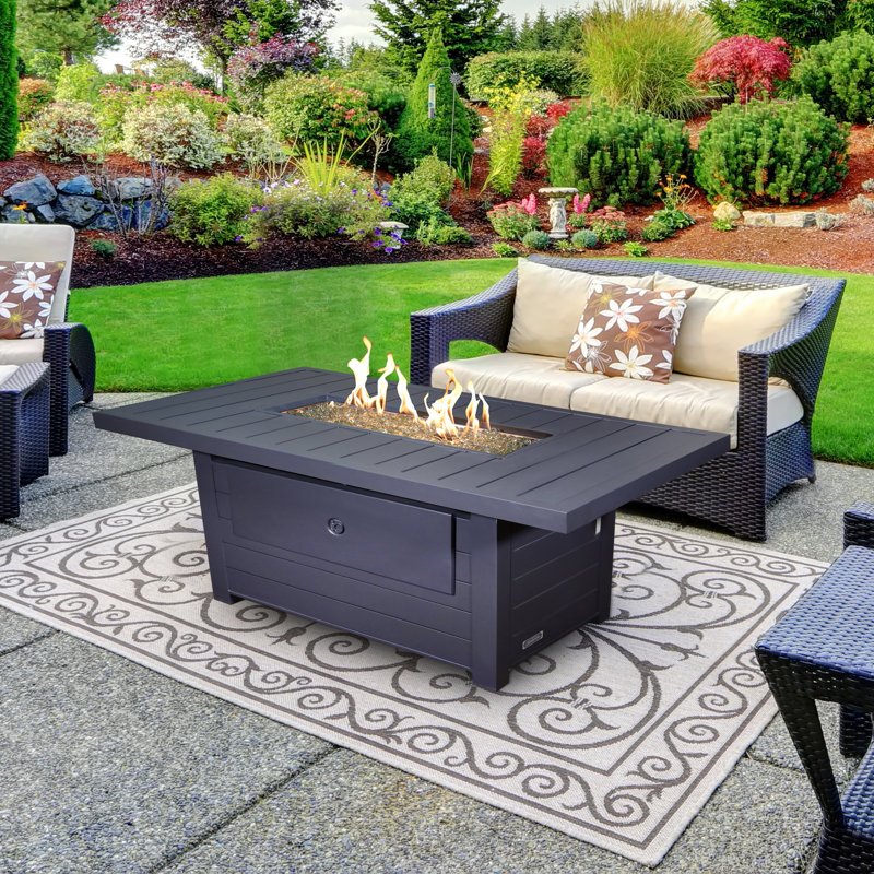 Sunbeam Serenity Aluminum Propane/Natural Gas Fire Pit Table | Wayfair.ca
