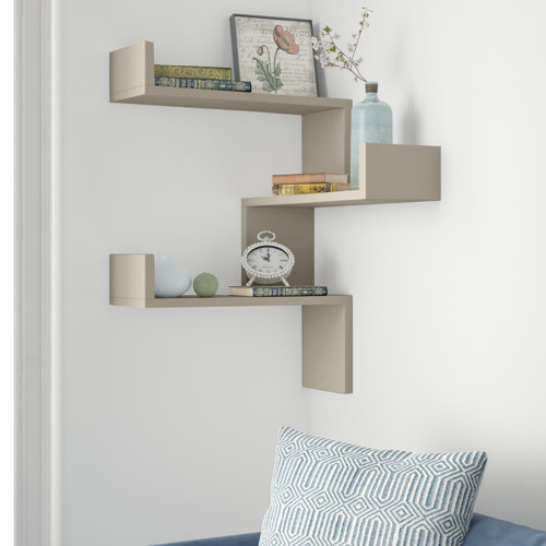 Mercury Row® Rambert 3 Piece Corner Shelf & Reviews | Wayfair