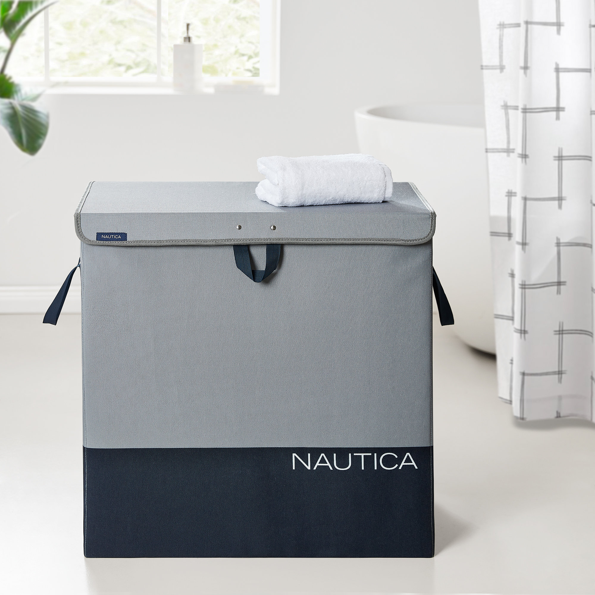 Nautica Divided Hamper | Wayfair