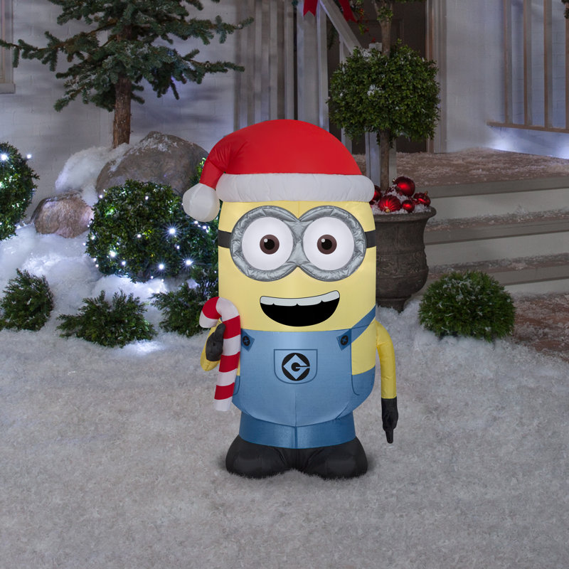The Holiday Aisle® Airblown Minion Dave Christmas Inflatable | Wayfair