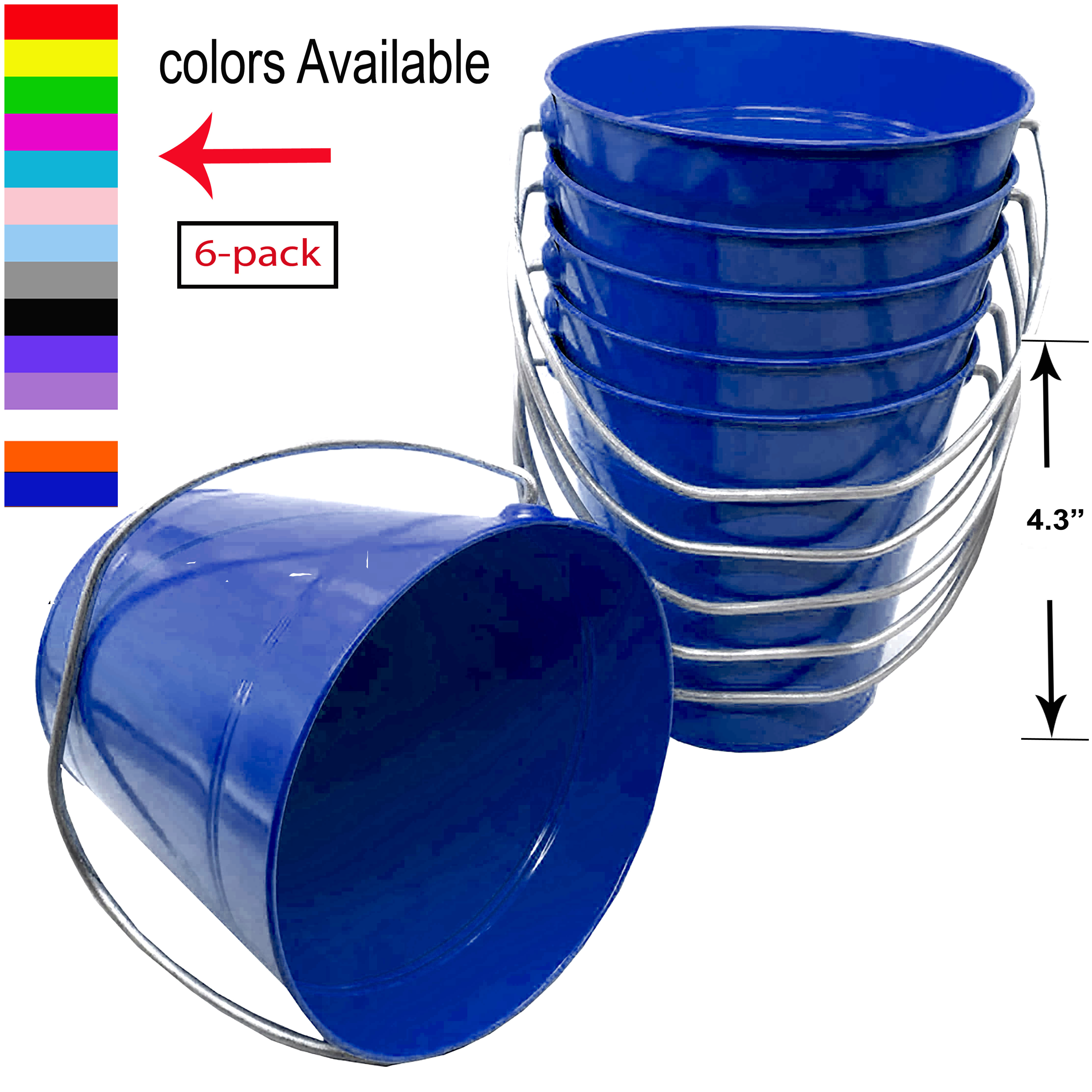 Ebern Designs Metal Bucket Set & Reviews | Wayfair