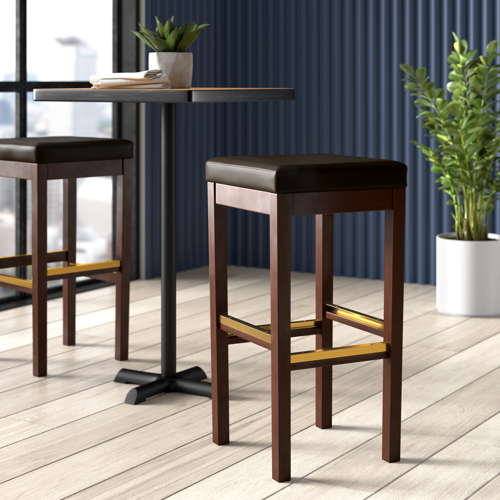 H&D Restaurant Supply, Inc. Backless 31" Bar Stool | Wayfair